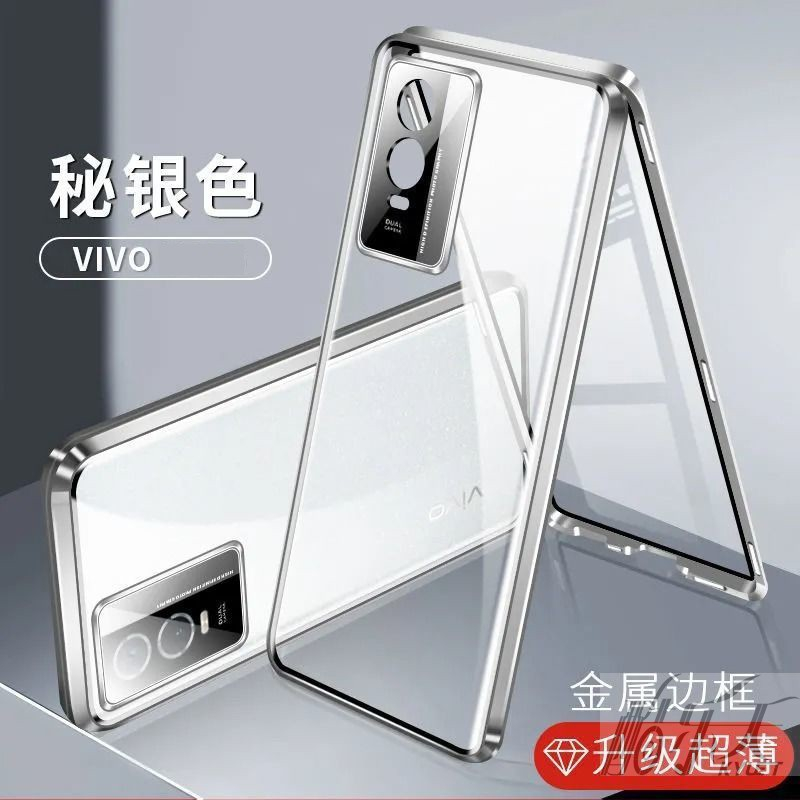 Case For Vivo V23 V25 V27 V29 V30 V40 V50 Pro V27E V30E Magnetic Phone Case Double Side Tempered ...