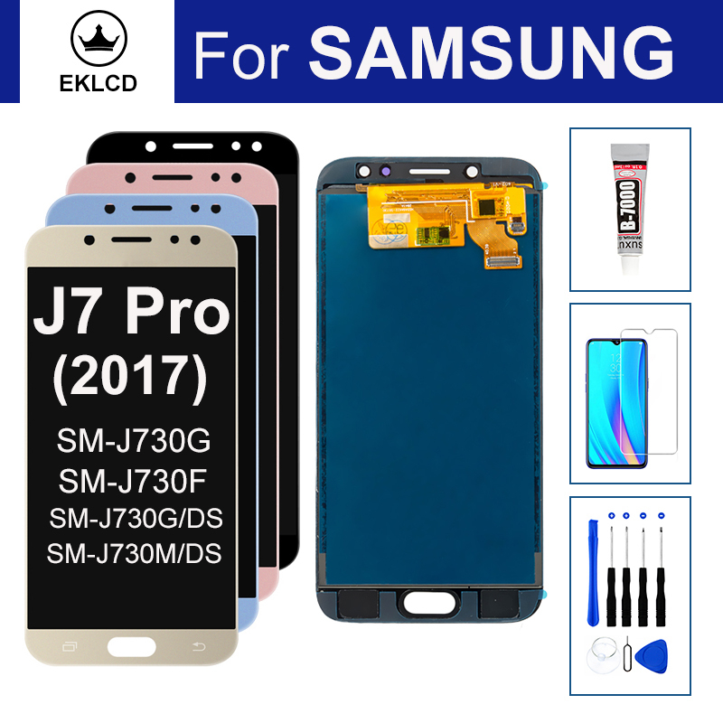 5.5" LCD For Samsung Galaxy J7 Pro J730 SM-J730G/DS Display Touch Screen Digitizer Assembly ...