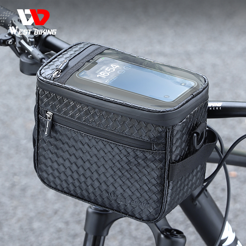 WEST BIKING Bicycle Bag 4.5L Bicycle Handlebar Bag Touch Screen Phone ...