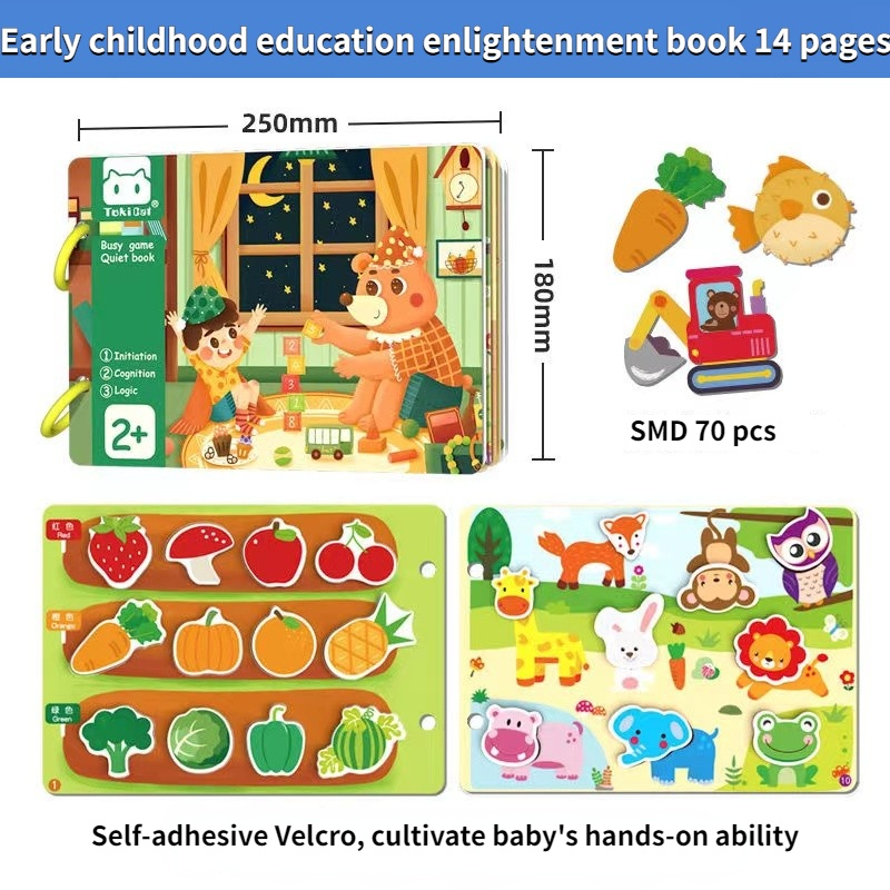 From PH Learning Toddler Montessori Book Toy For Preschool Kids With ...