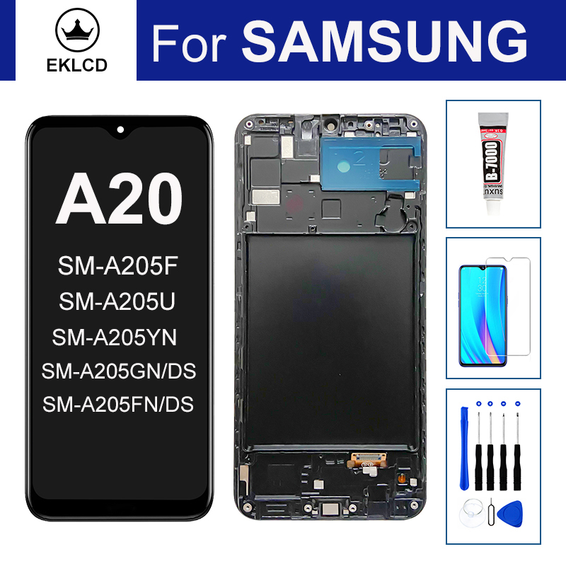 LCD For Samsung Galaxy A20 A205 SM-A205F A205GN A205U Display Touch ...