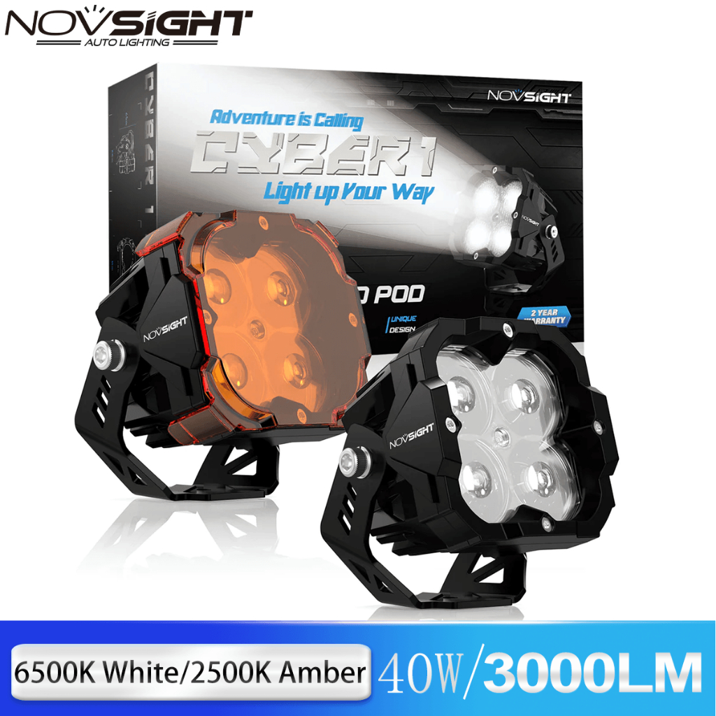 Novsight All Weather WL1 3 Inch Cube LED Shade Off Road Auxiliary ...