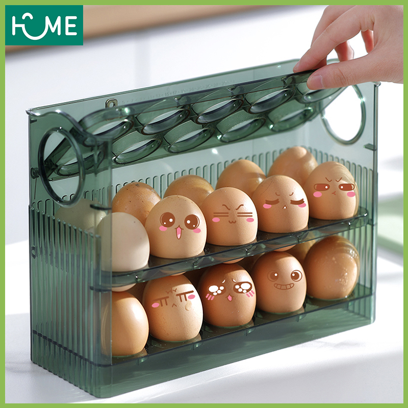refrigerator side door egg storage box 30 Grid Egg Storage Box ...