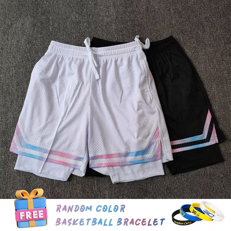 S-5XL American Mesh Short Basketball Shorts With Cycling Above The Knee ...