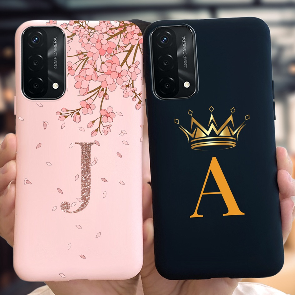 Soft Casing For OPPO A74 4G CHP2219 Case Fashion Letters Slim Cover For ...