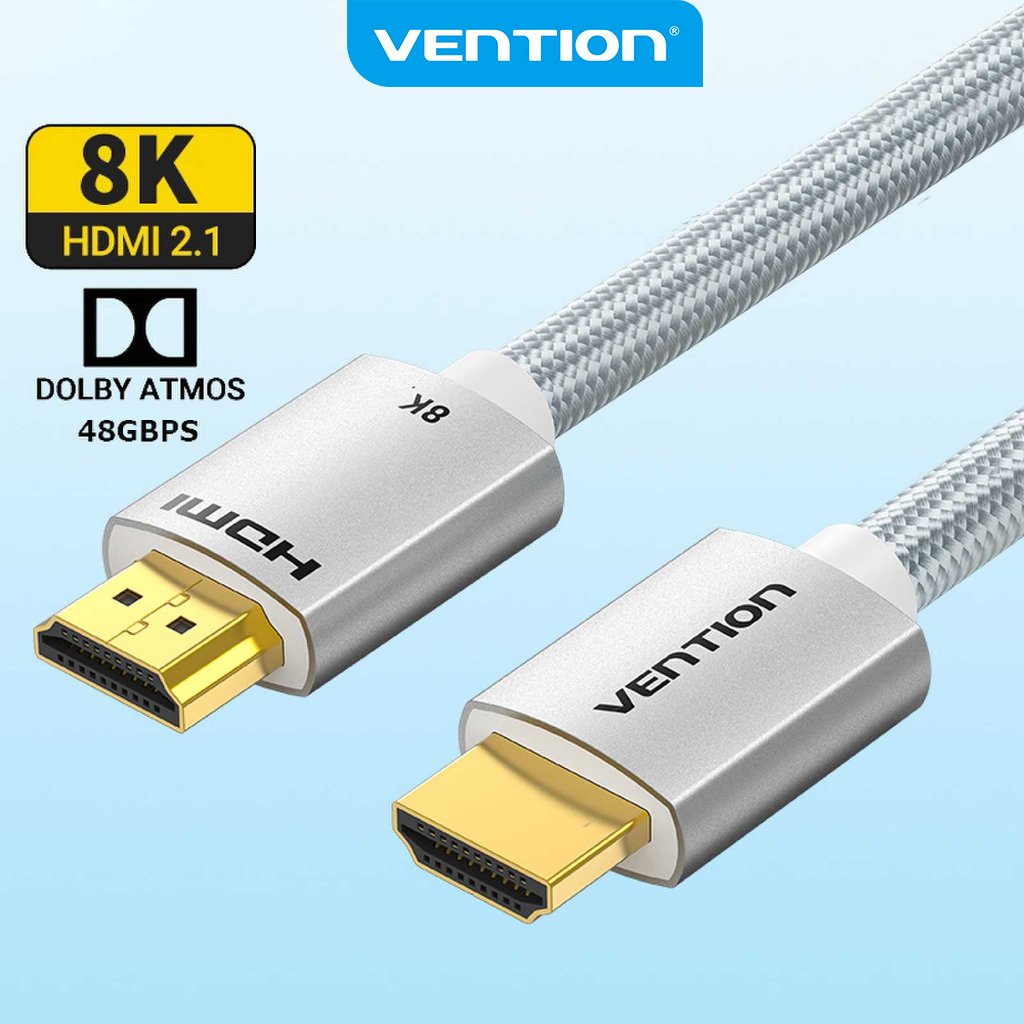 Vention HDMI 2.1 Cable 8K 60Hz 4K 120Hz High Speed 48Gbps HDMI to HDMI ...