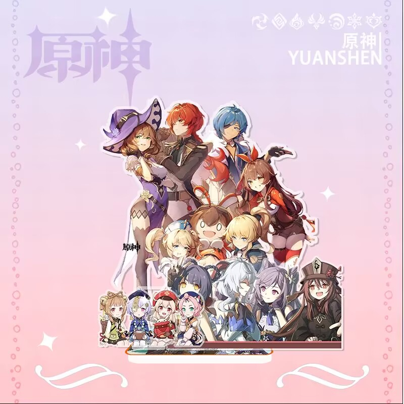 Genshin Impact Figure Genshin Impact Acrylic Trifold Standee Genshin ...