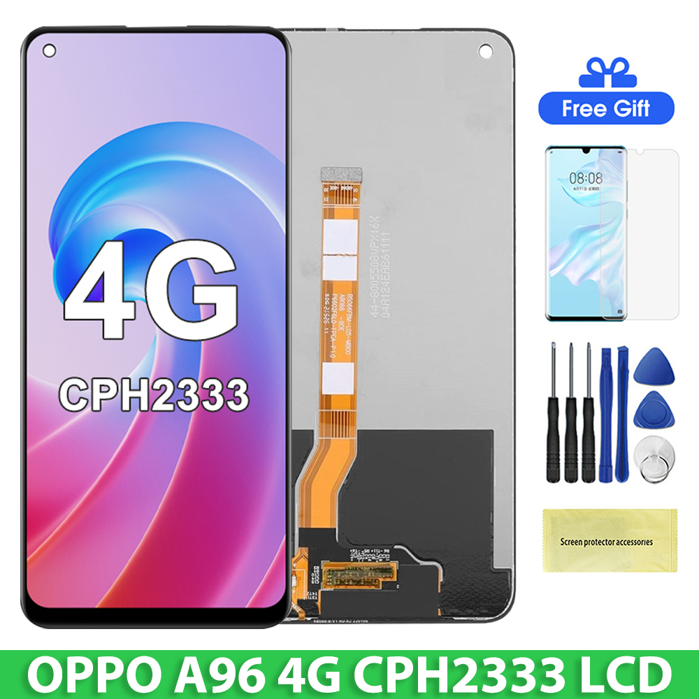 For OPPO A96 4G CPH2333 LCD Display Screen Touch Panel Digitizer With ...
