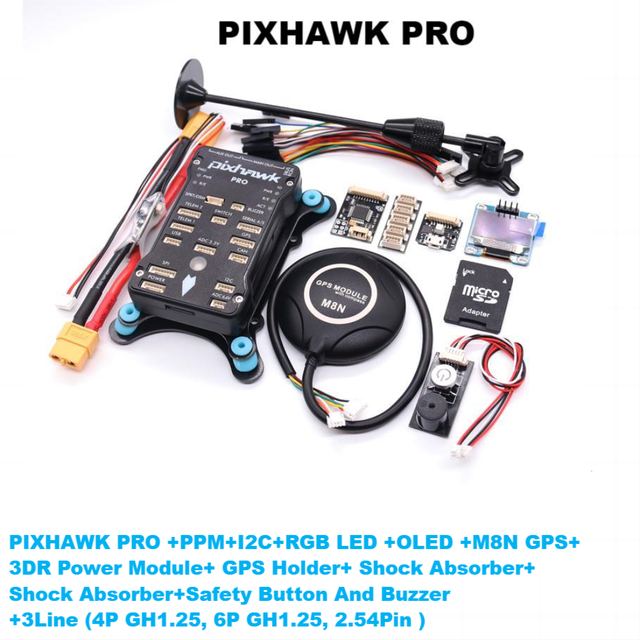Pixhawk PX4 PRO PIX 32 Bit Flight Controller Autopilot with 4G SD RC ...