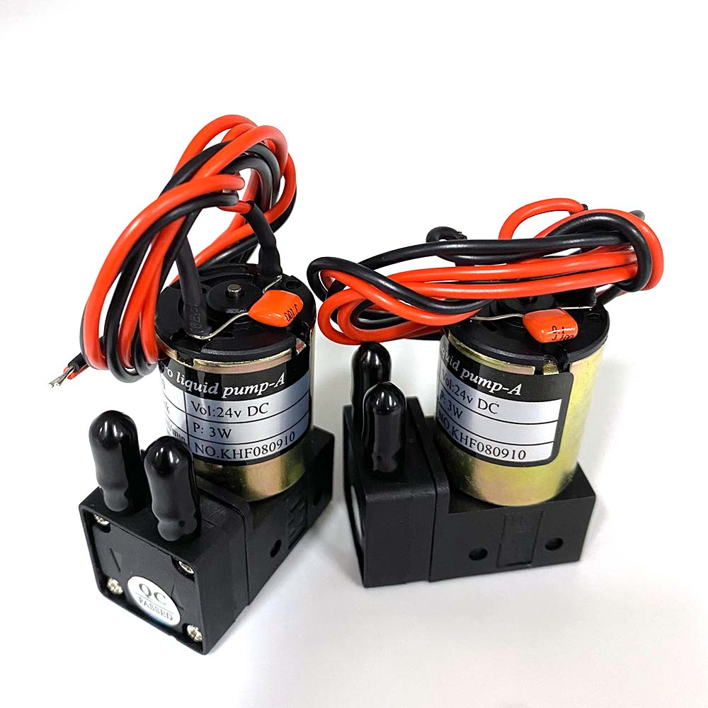 KHF 24VDC 3W 100-200ml /Min Micro Diaphragm ink pump motor riso Solvent ...