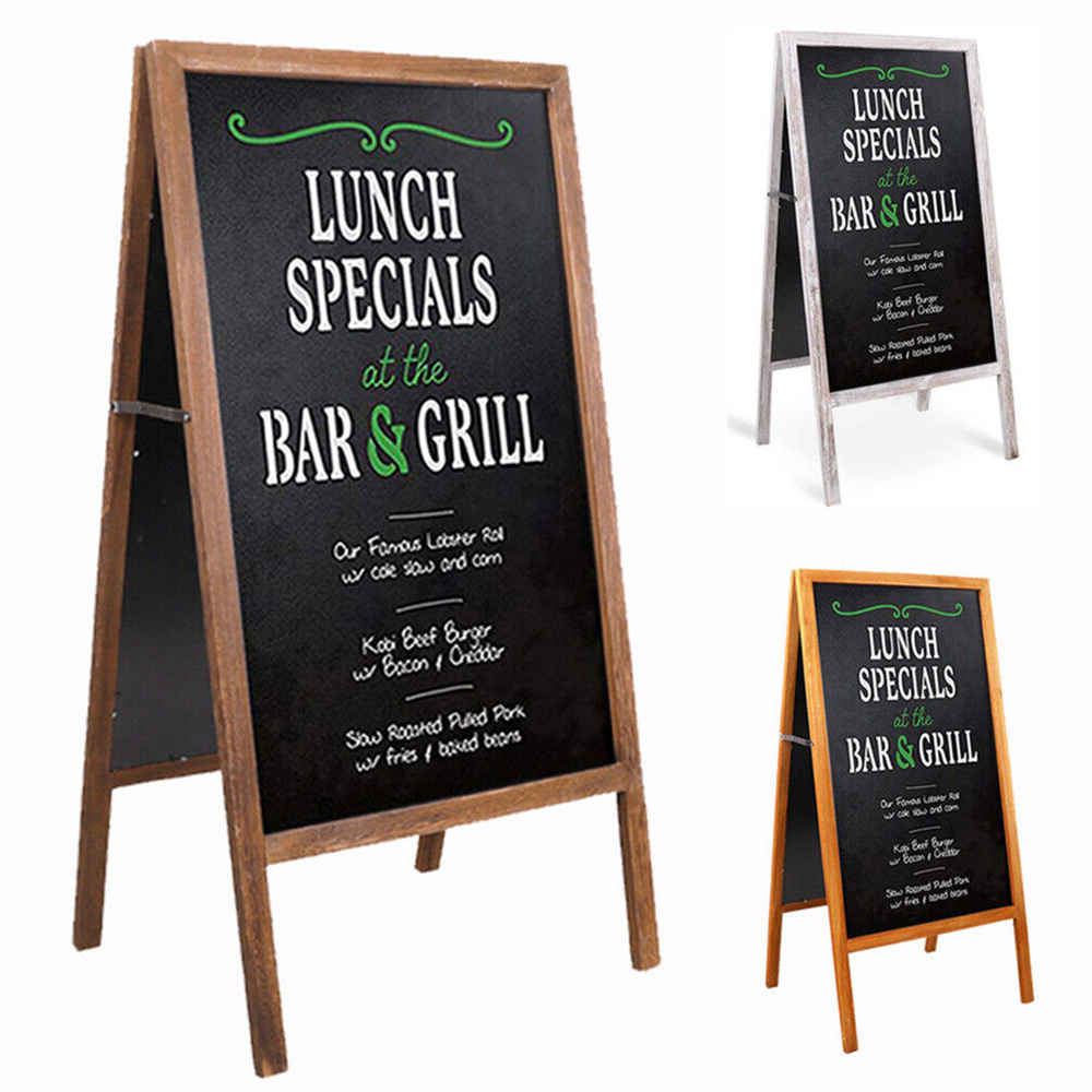 Large A-Frame Chalkboard Blackboard Wedding Party Cafe Menu Magnetic ...