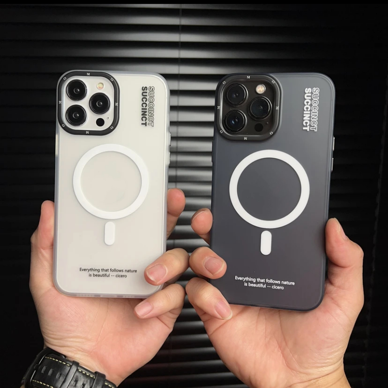 New high-end magnetic Fingerprint phone case for iPhone 12 13 14 15 Pro ...