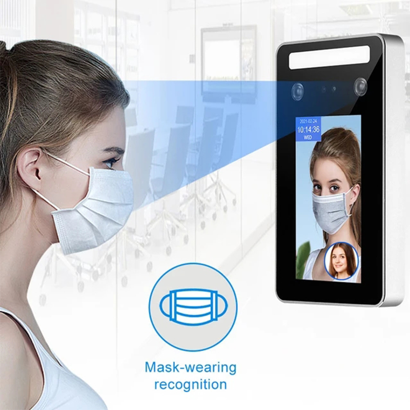 Waterproof TCP/IP USB Biometric Face Facial Recognition Door Access Control System Time ...