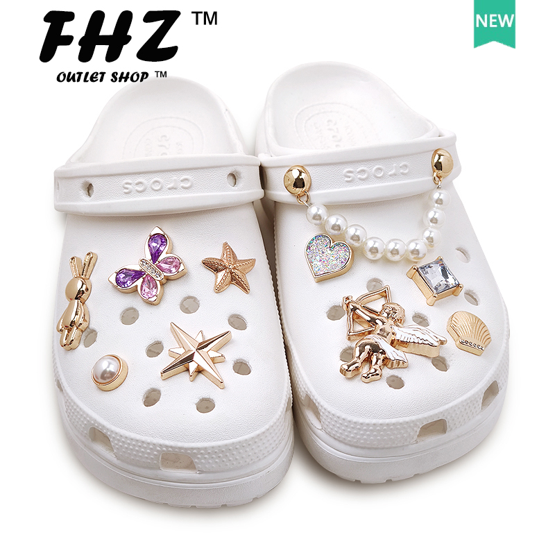 Crocs Jibbitz Creative DIY Matching Metal Crocs Charms Shoe Hole For ...