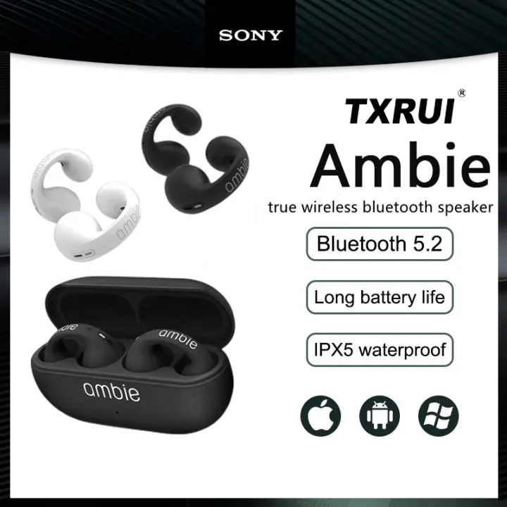 Original Ambie Bone Conduction Earring Style Earbuds Sound Earcups ...