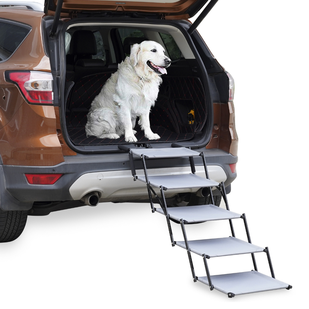 Upgraded Widened Pet Stairs Dog Climbing Ladder Foldable Pet Ladder ...