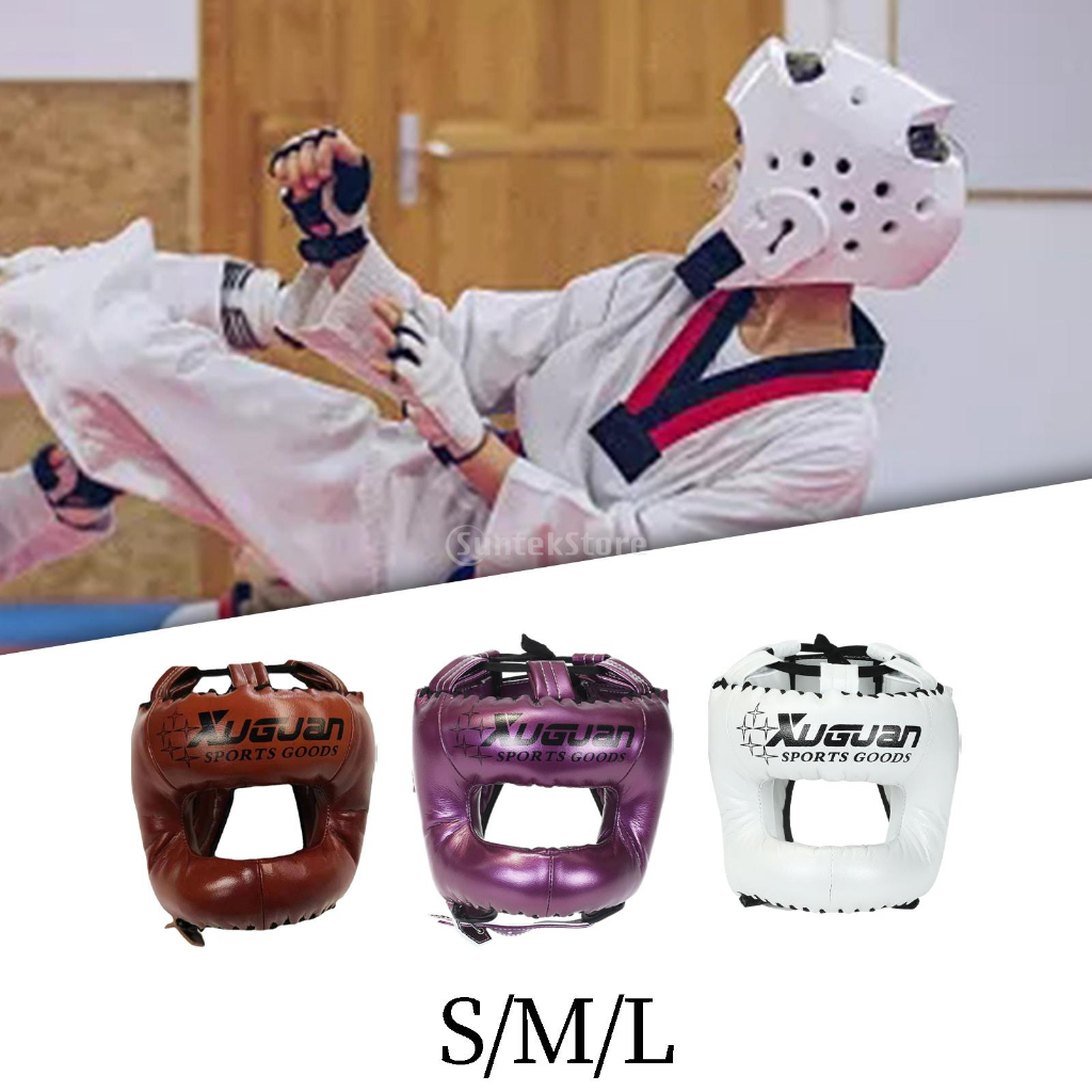 [Eyisi] Boxing Headgear Adjustable Padded Head Protection for Sanda ...