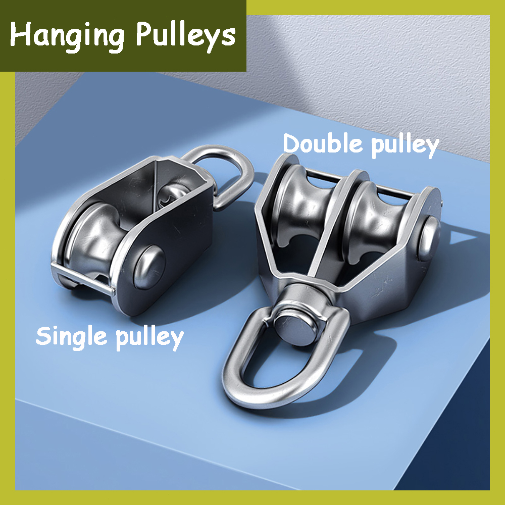 Hanging Pulleys for Rope 304 Stainless Steel Single / Double Pulley ...