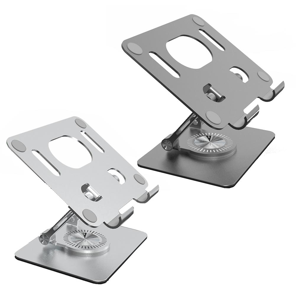 Foldable Tablet Bracket Stand 360 Rotating Hollowed Notebook Holder ...