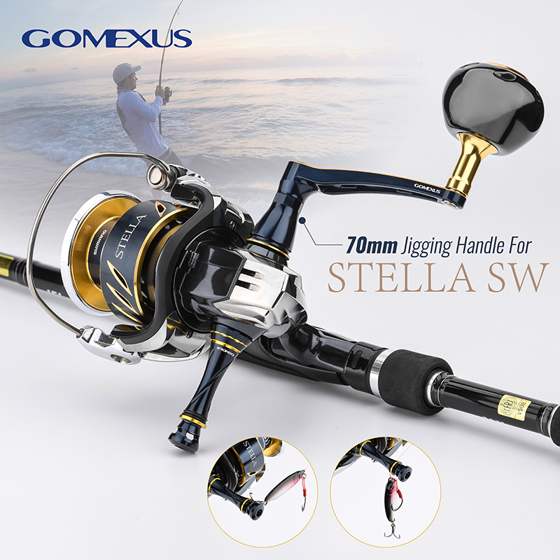 Gomexus Power Reel Handle With Titanium Knob 70mm Used For Shimano ...
