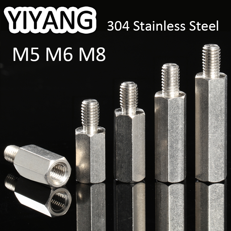 M5 M6 M8 Male Female Spacer Stud Hex Standoff Screws Nuts - 304 ...
