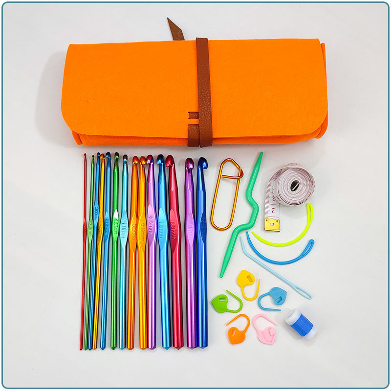 100Pcs Beg Kait 1 set Colorful Magic Knitting Tool Set Kit Hook Needle ...