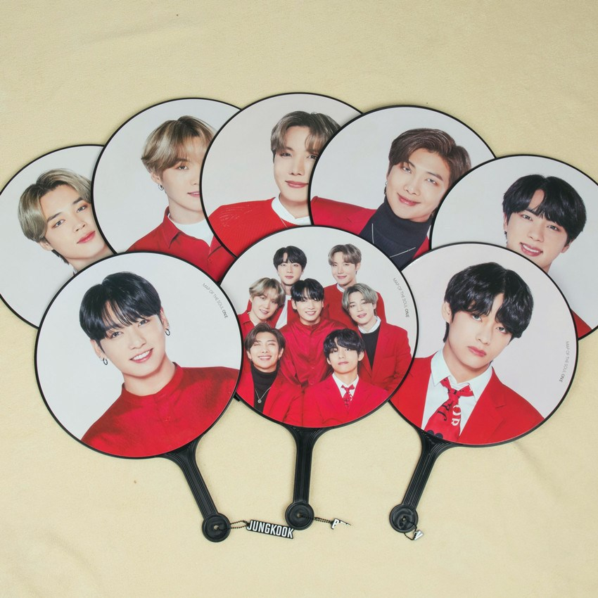 KPOP BTS New Album ONE Mini Handheld Fan JK V JIMIN JIN SUGA RM J-HOPE ...
