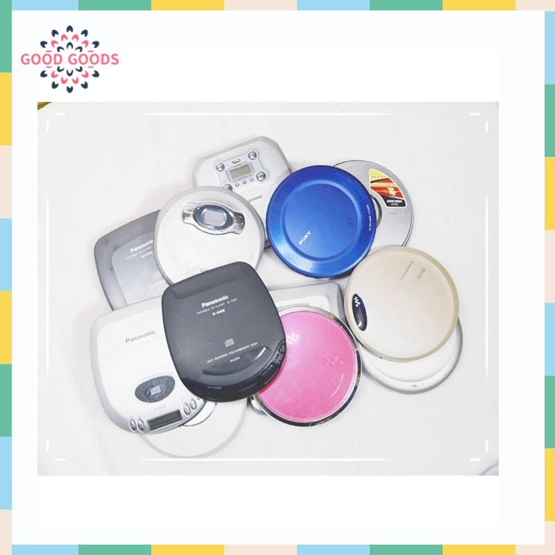 2 Hand Portable SONY Panasonic CD Player Walkman Player Small CD Player ...