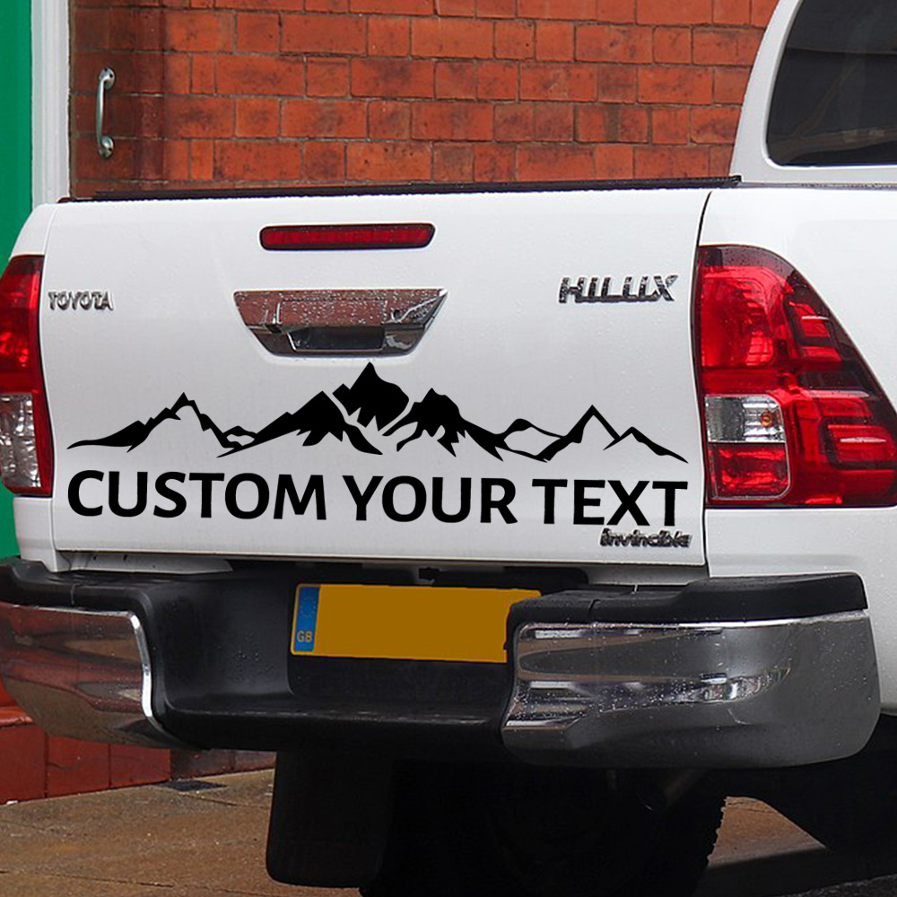 Personal Car Stickers Custom Name / Text For Car Body Decal Waterproof ...