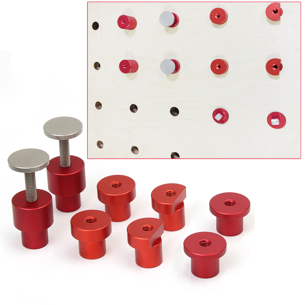 4pcs Workbench Table Peg Adjustable Height for 20mm Dog Hole Brake ...