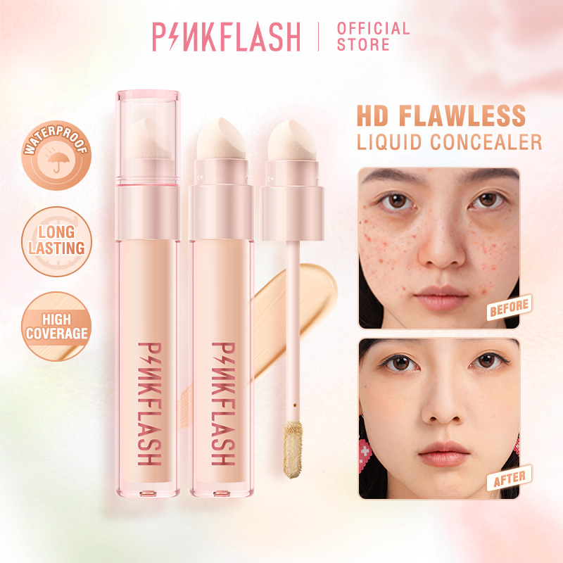 Pinkflash Waterproof Liquid Concealer Beauty Sponge Brush With Tool Hd ...