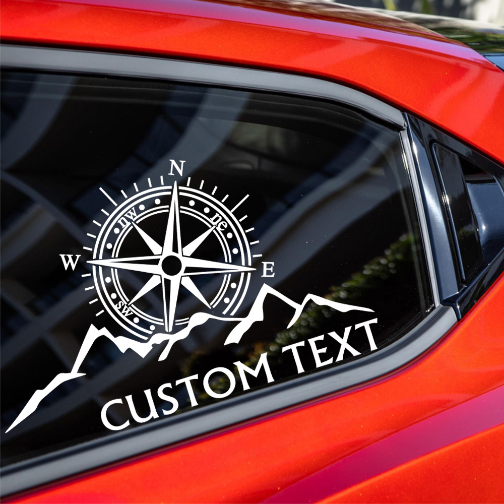 Waterproof Car Sticker Custom Name/Text Decal Stickers For Car ...