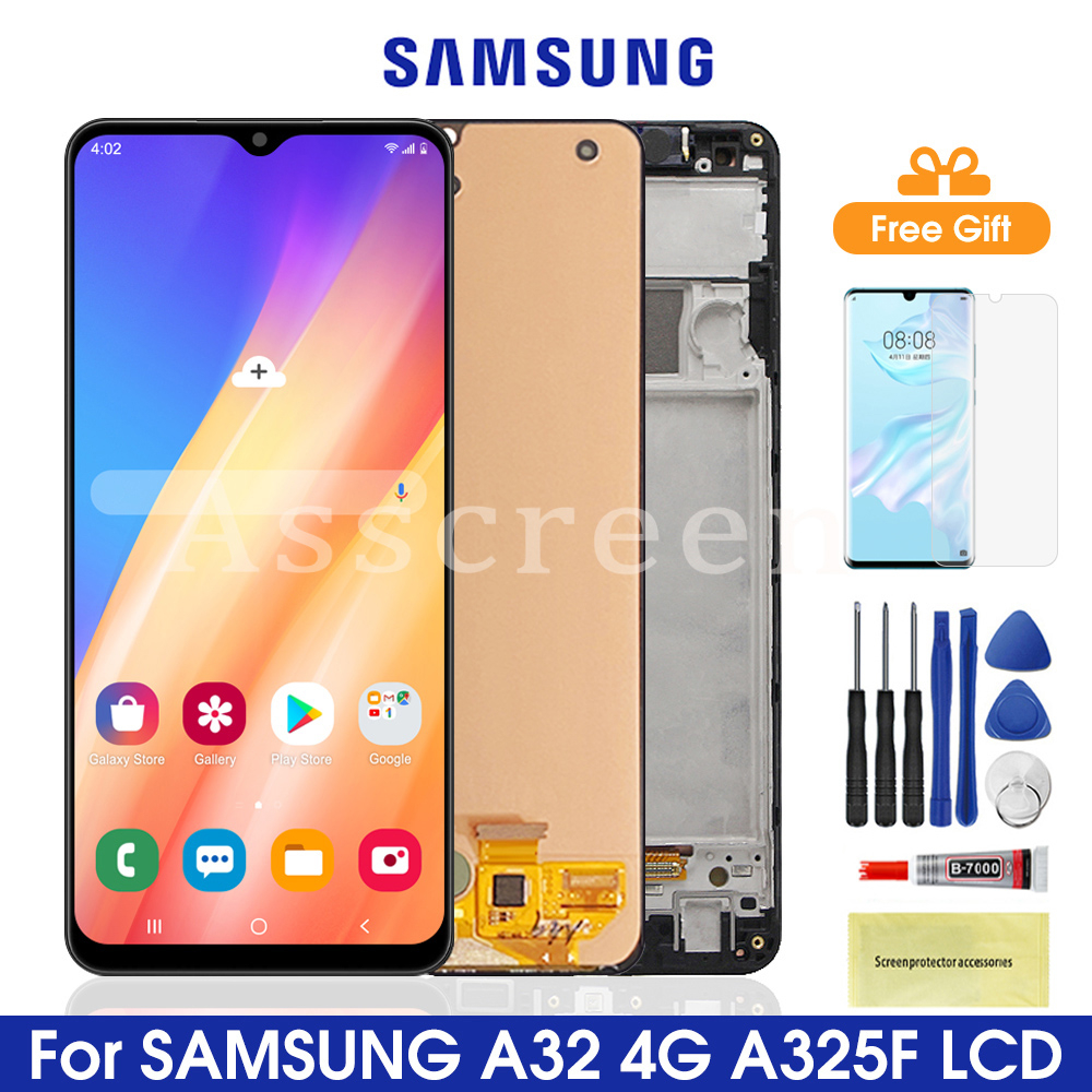 For Samsung Galaxy A32 4G 5G A325 A326 LCD Display Touch Screen with Frame Digitizer Replacement ...