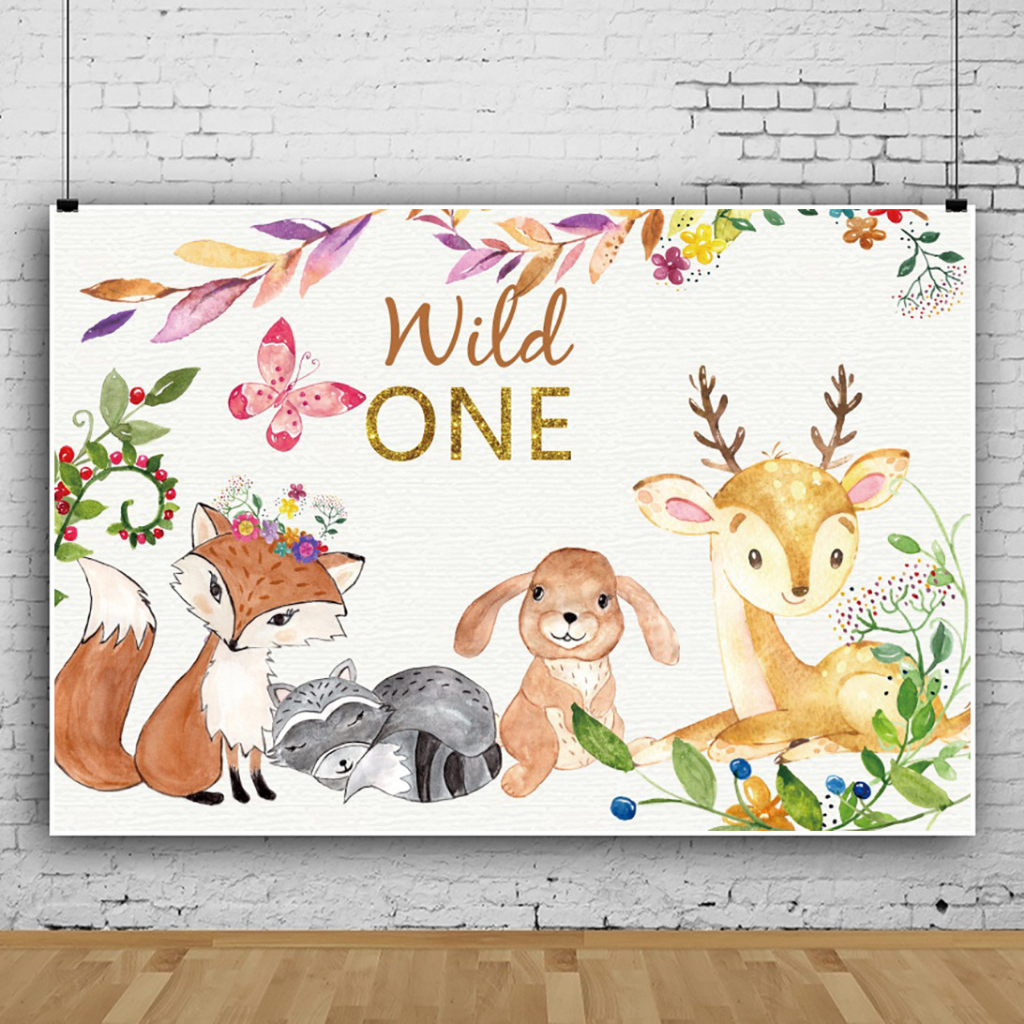 5x3ft Wild One Photography Backdrop First Birthday Party Decoration ...