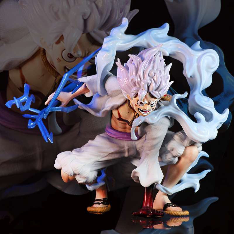 Gear 5 Luffy Action Figure One Piece Luffy Gear 5 Figure With Box Sun ...