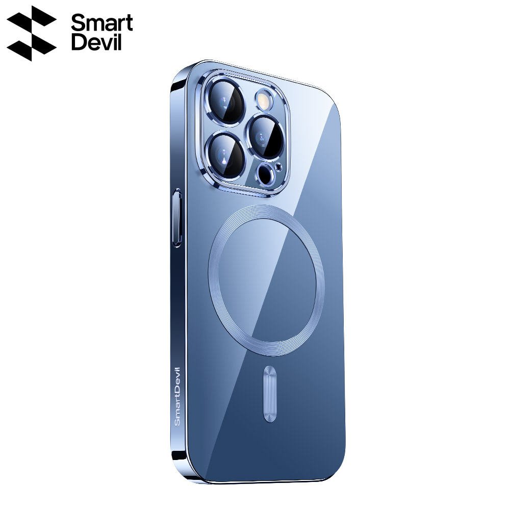 SmartDevil Magnetic Clear Soft Case With Lens Film For iP15/15Plus ...