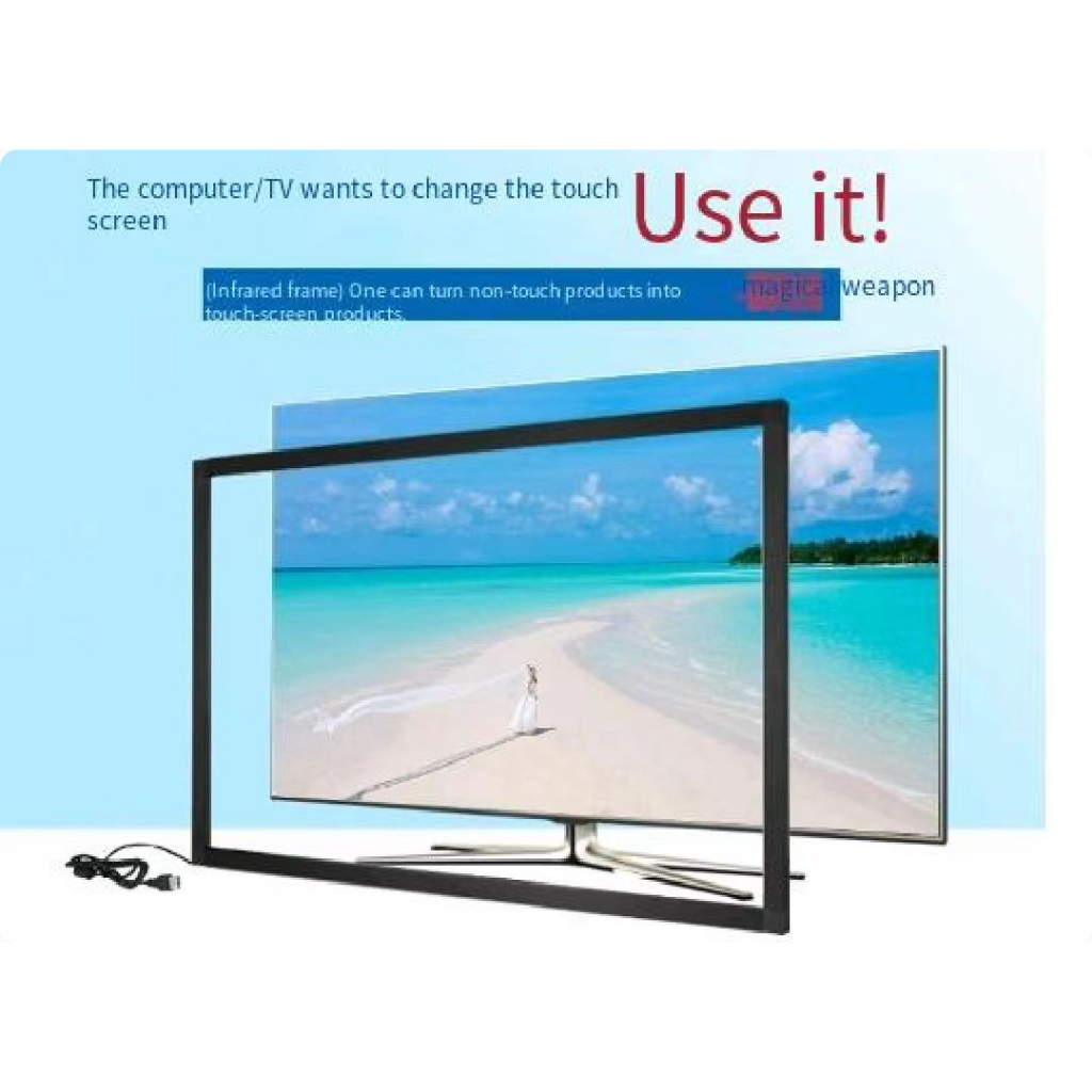 Free Shipping 65 inch IR touch frame multi 10 points 20 points infrared ...