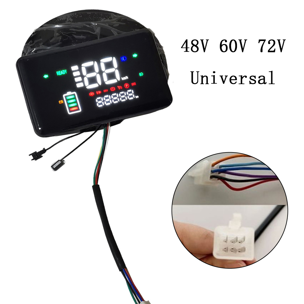 48V 60V 72V LCD Digital Speedometer Ebike Display Panel for Electric Bike Scooter | Shopee ...