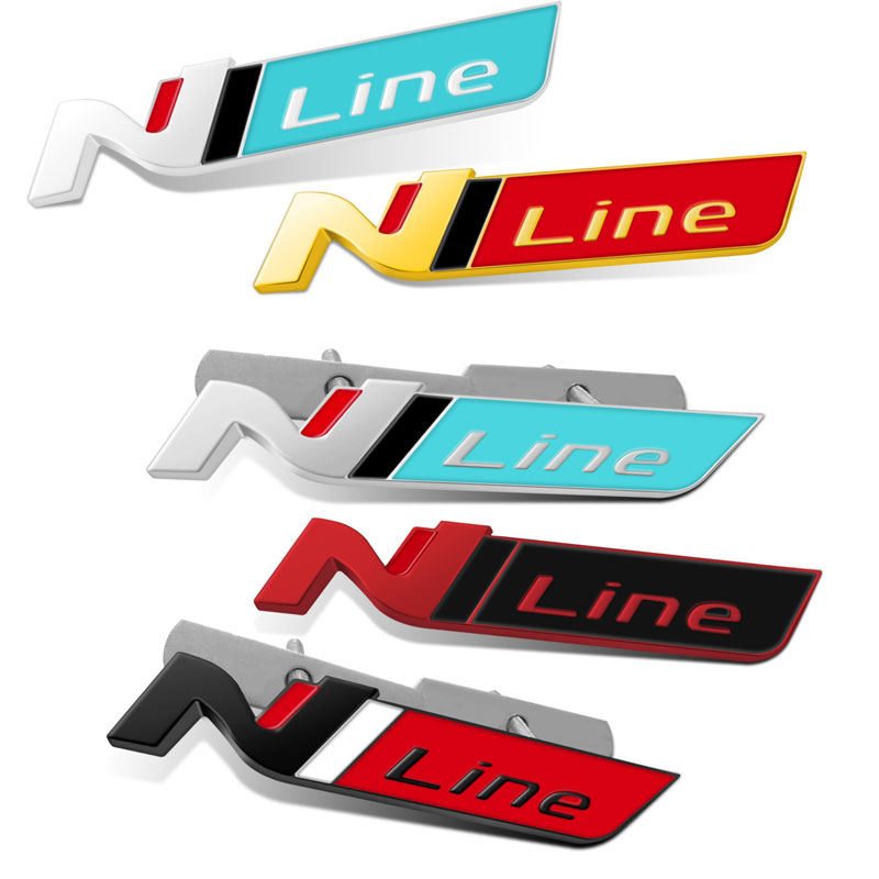 Car Sticker N Line Nline Emblem Badge Decal For Hyundai I20 I30 Kona ...
