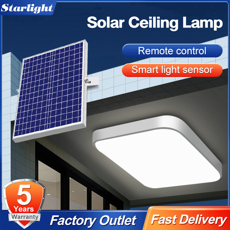 Home Solar light Indoor House Solar Ceiling light Waterproof Outdoor ...