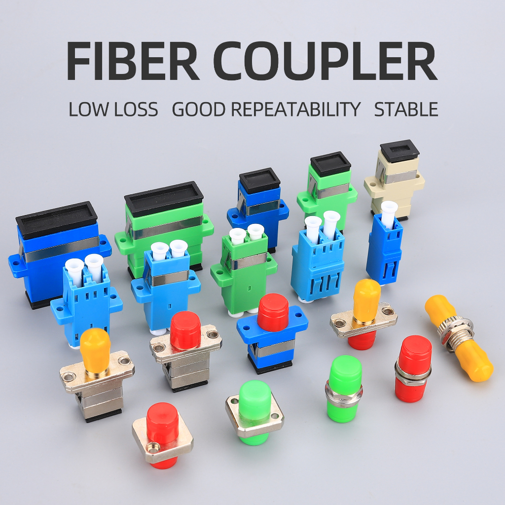 10 Pcs FTTH SC/ST/FC/LC Fiber Optic Adaptor SC-SC Coupler SC Female to ...