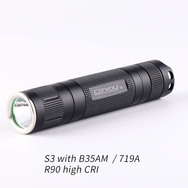 Convoy S3 B35AM 719A 18650 flashlight,R9080 R9050 R90 high CRI | Shopee Philippines
