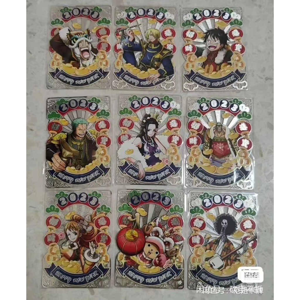 One Piece Card Anime Card Metal Hollow Card Whole Set 9 Cards | Shopee ...