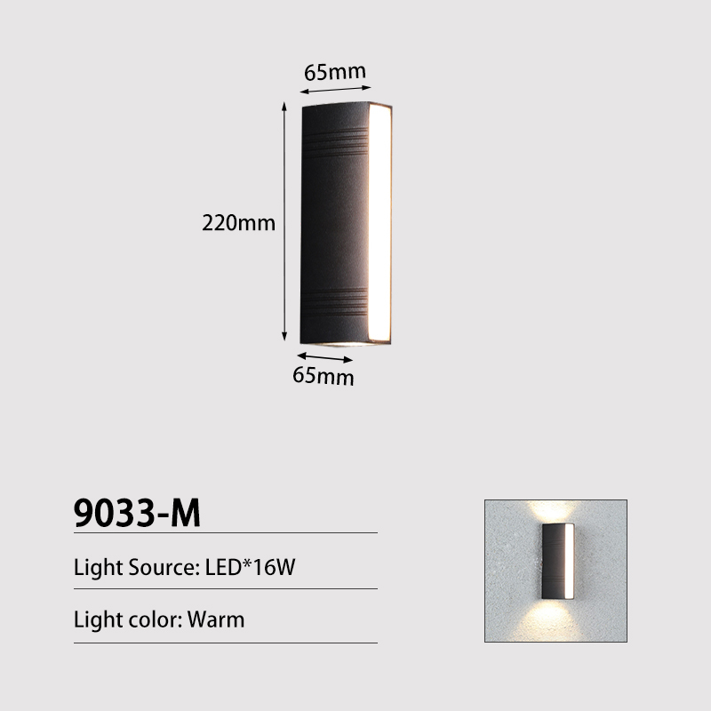 Wall Lamp LED Outdoor Wall Light Waterproof Modern Up Down Lighting Aluminum Fixture Decor Post ...
