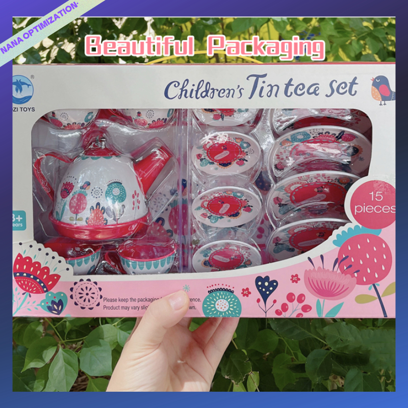 Children's Simulated Afternoon Tea Toy Teapot/Tea Cup/Dim sum Tray 14 ...