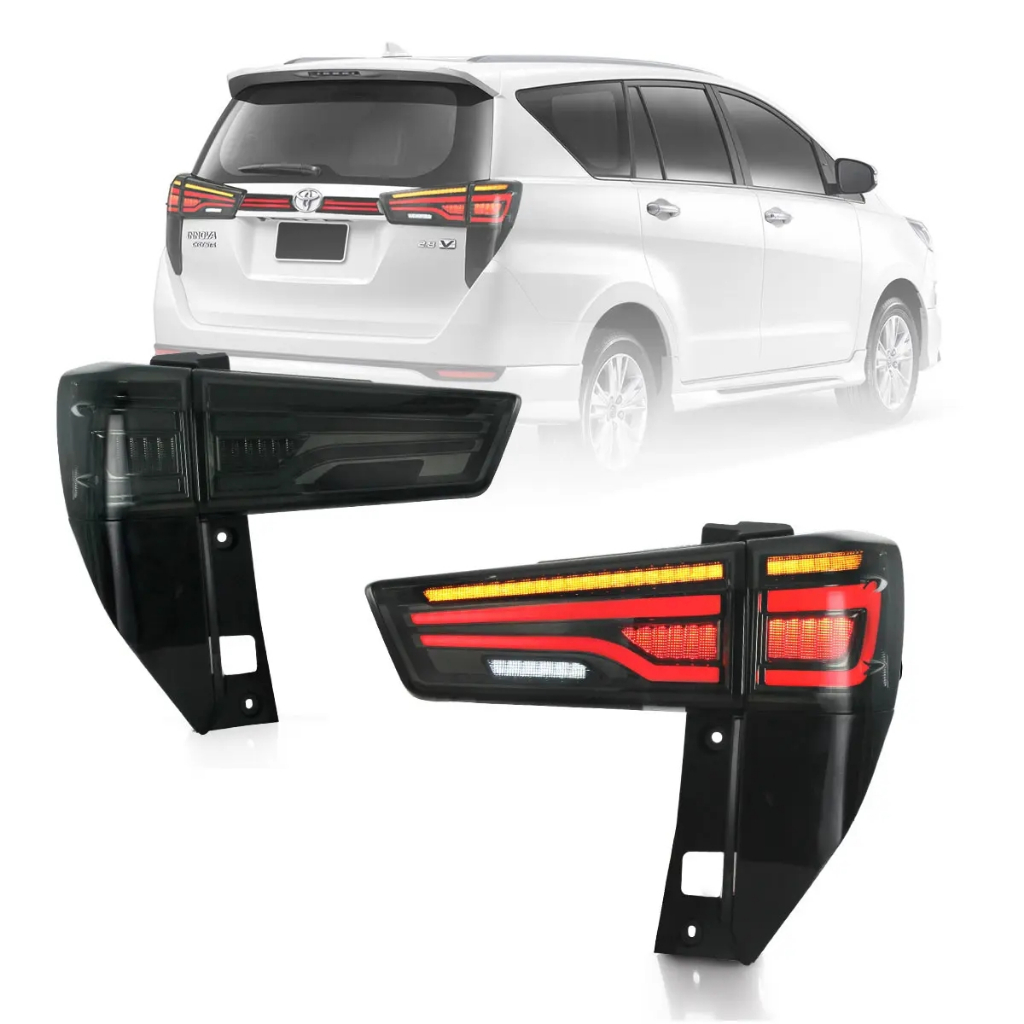 VLAND For 2016-UP TOYOTA INNOVA 2nd Gen (AN140) LED Tail Lights W ...