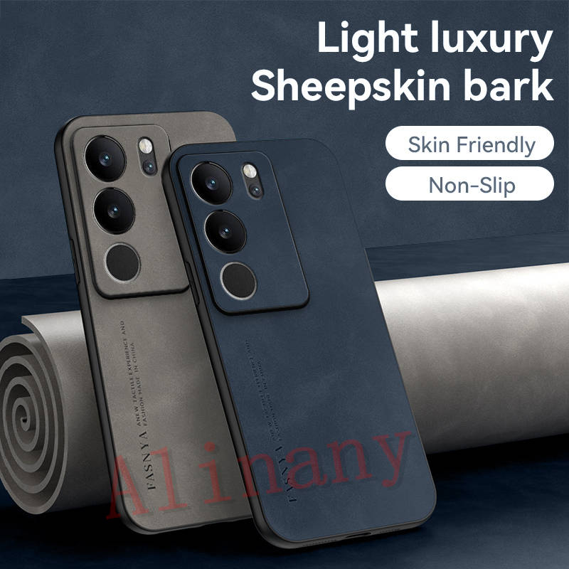 For Vivo V29 5G Case Hard Silicone PU Leather Back Cover For VivoV29 ...