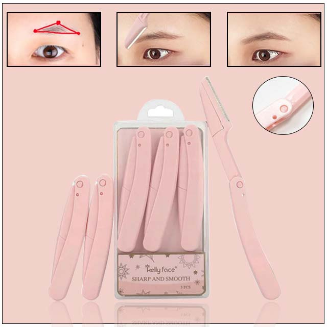 1/3Pcs Eyebrow Epilator Folding Eyebrow Trimmer Safety Scraping Eyebrow ...
