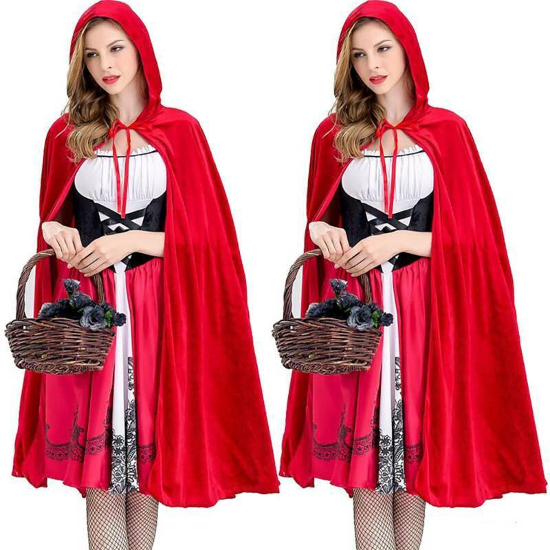 Halloween Costume Little Red Riding Hood Cosplay Christmas Party For ...