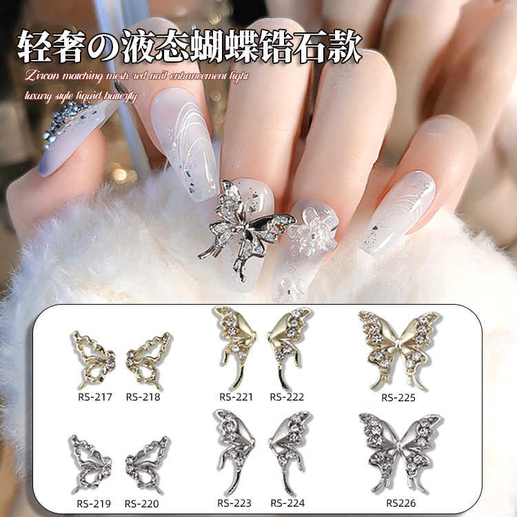 Butterfly Zircon Jewelry Light Luxury Color Preserving Metal Splice ... Butterfly Zircon Jewelry Light Luxury Color Preserving Metal Splice ...
